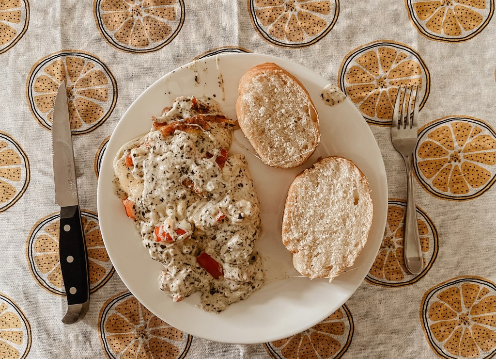 Cheesy Pesto Baked Chicken – BARREL OF MERRELL'S